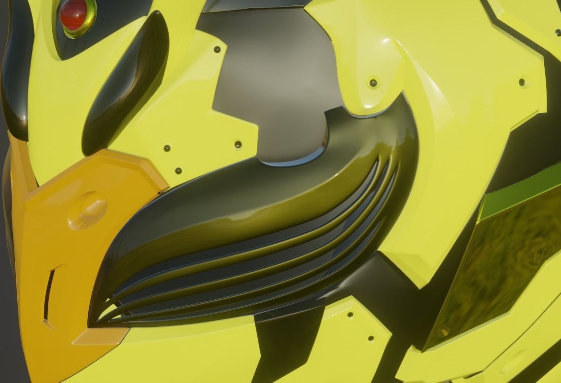 Hachi Augment 01 Kamen Rider cosplay helmet 3D printable 3D model 3D printable | CGTrader