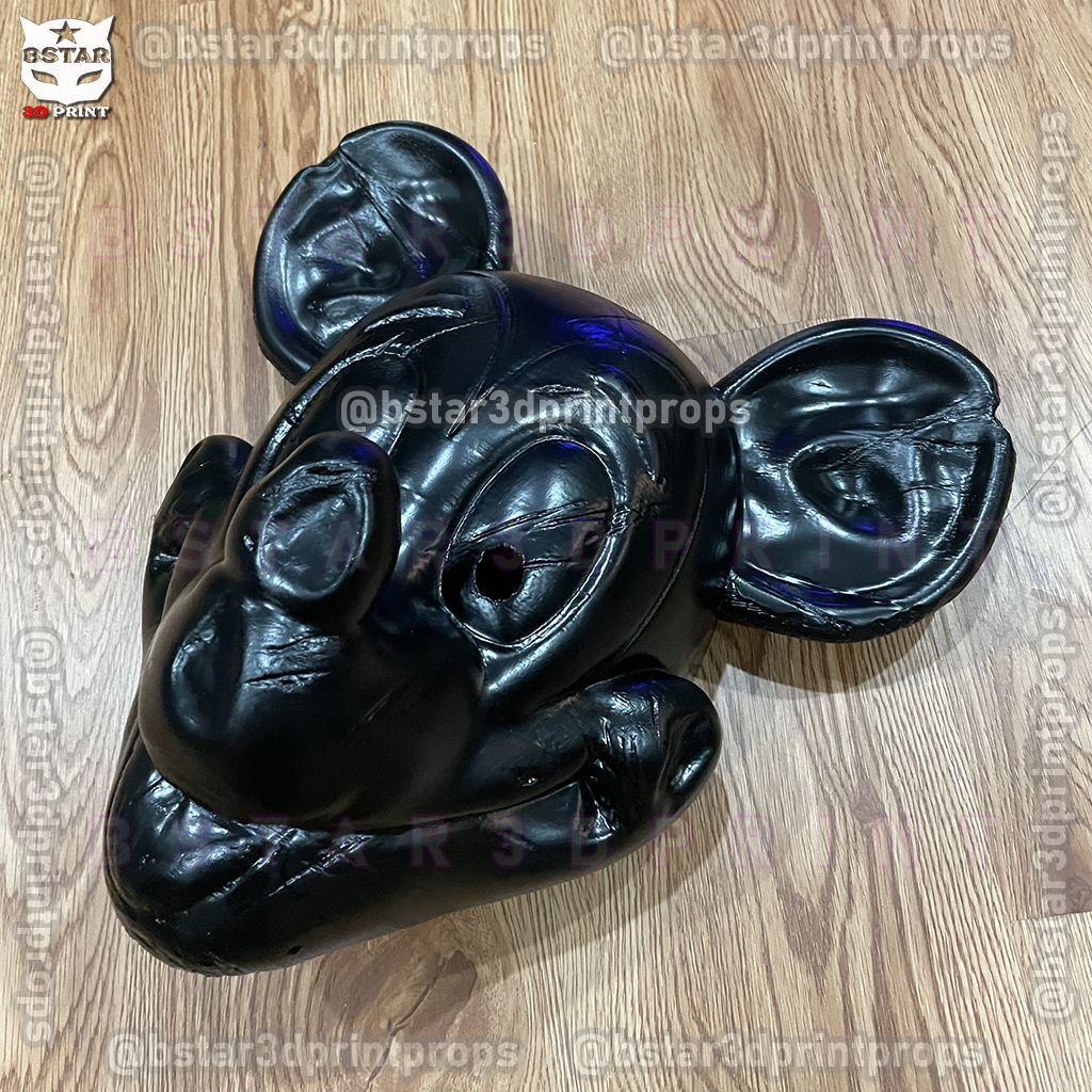 Mickey Mouse Trap Mask - Damaged Version - Halloween Cosplay 3D model ...