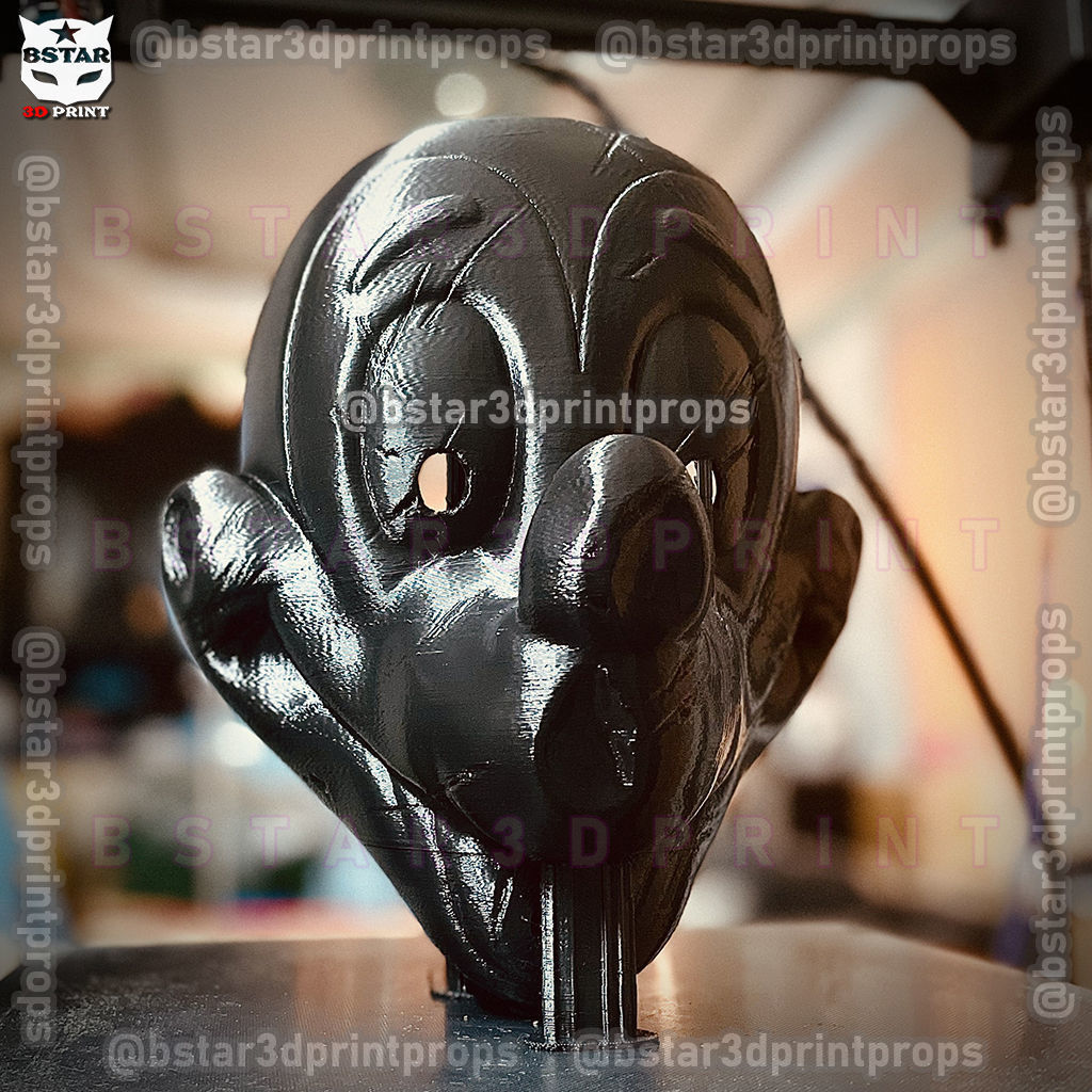 Mickey Mouse Trap Mask - Damaged Version - Halloween Cosplay 3D model ...