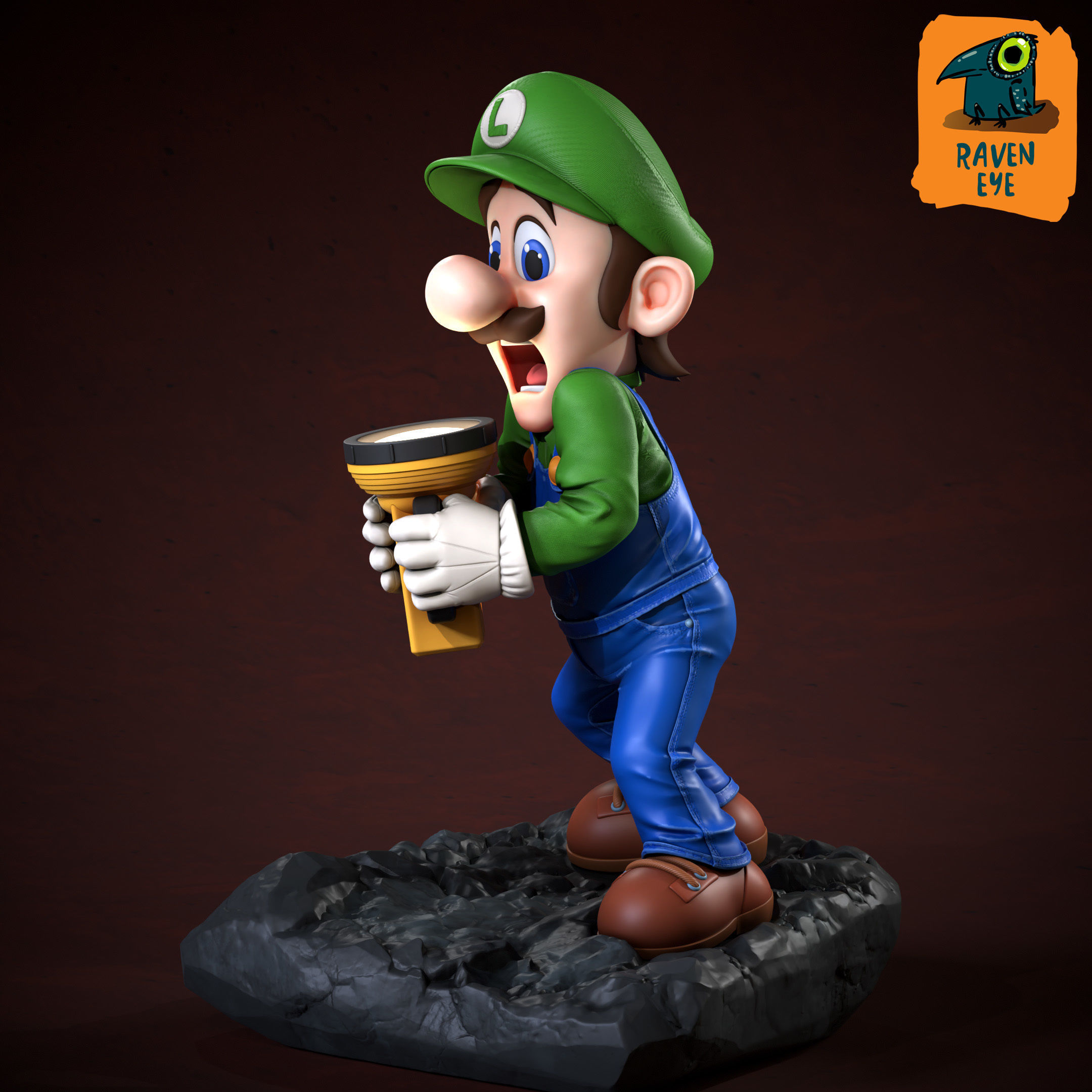 LUIGI FROM SUPER MARIO BROS READY TO PRINT 3D model 3D printable | CGTrader