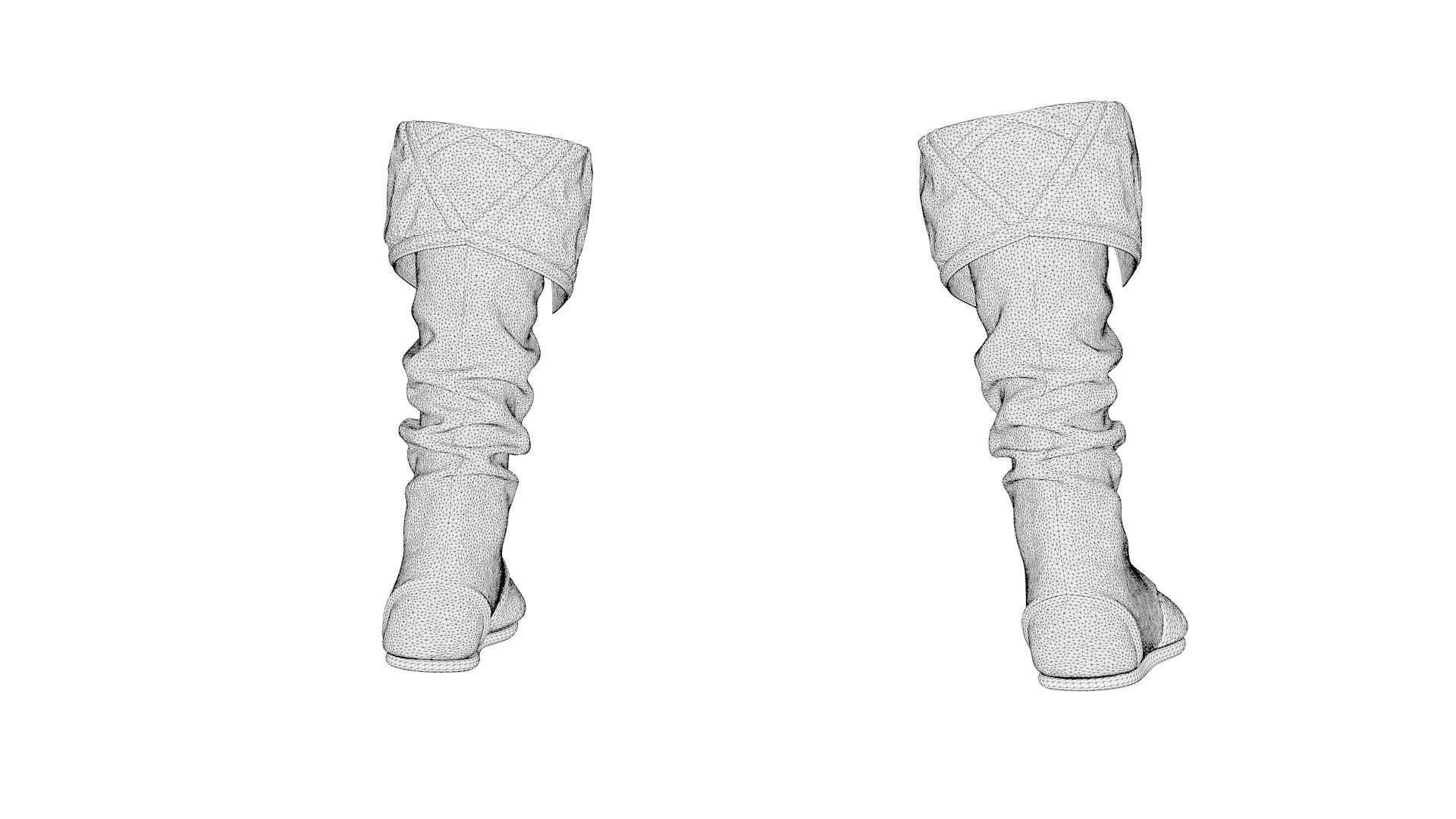Base medieval boots Boots 3D model | CGTrader