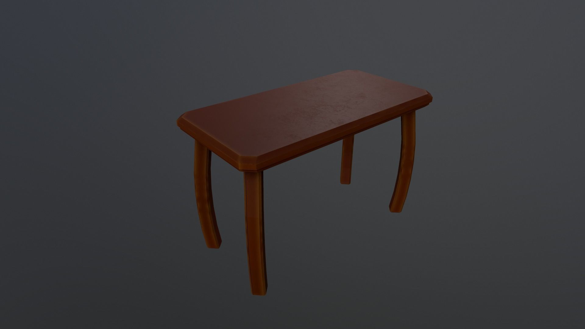 Stylized Wooden Desk free VR / AR / low-poly 3D model | CGTrader