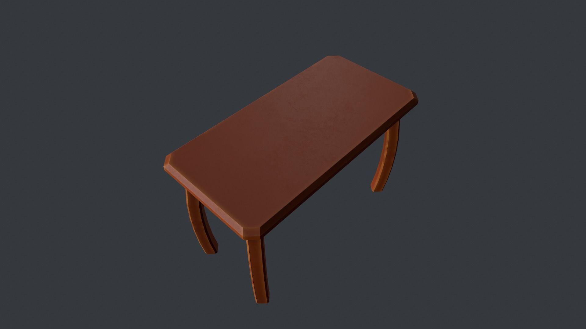 Stylized Wooden Desk free VR / AR / low-poly 3D model | CGTrader