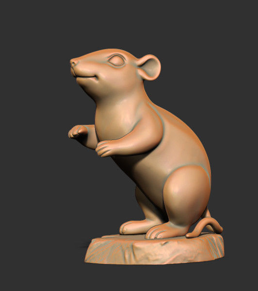 Rat Statue for 3d Pringting 3D model 3D printable | CGTrader
