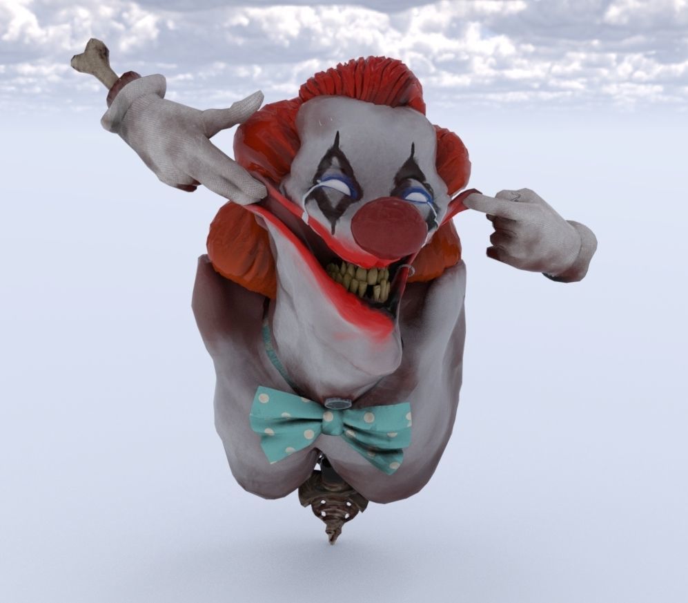 3D model clown horror VR / AR / low-poly | CGTrader