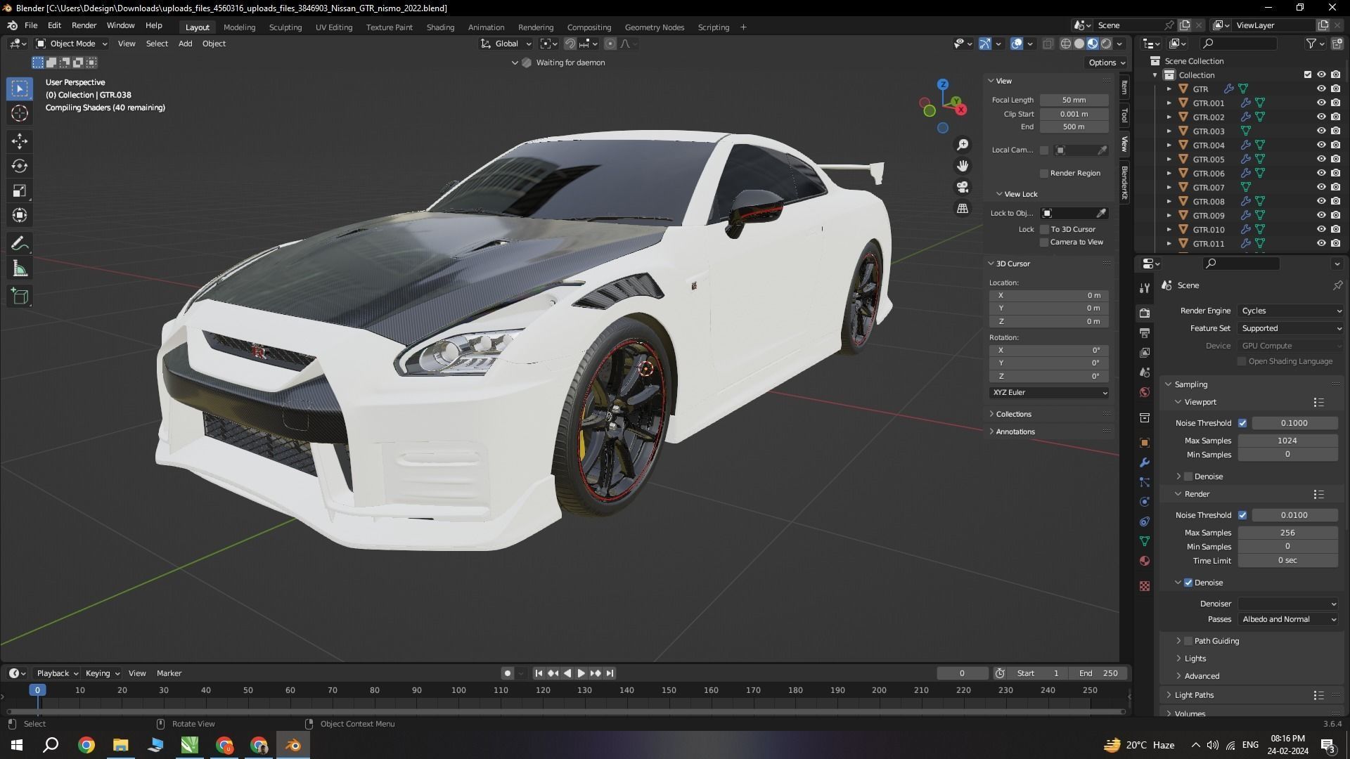 Nissan gtr 3D model | CGTrader