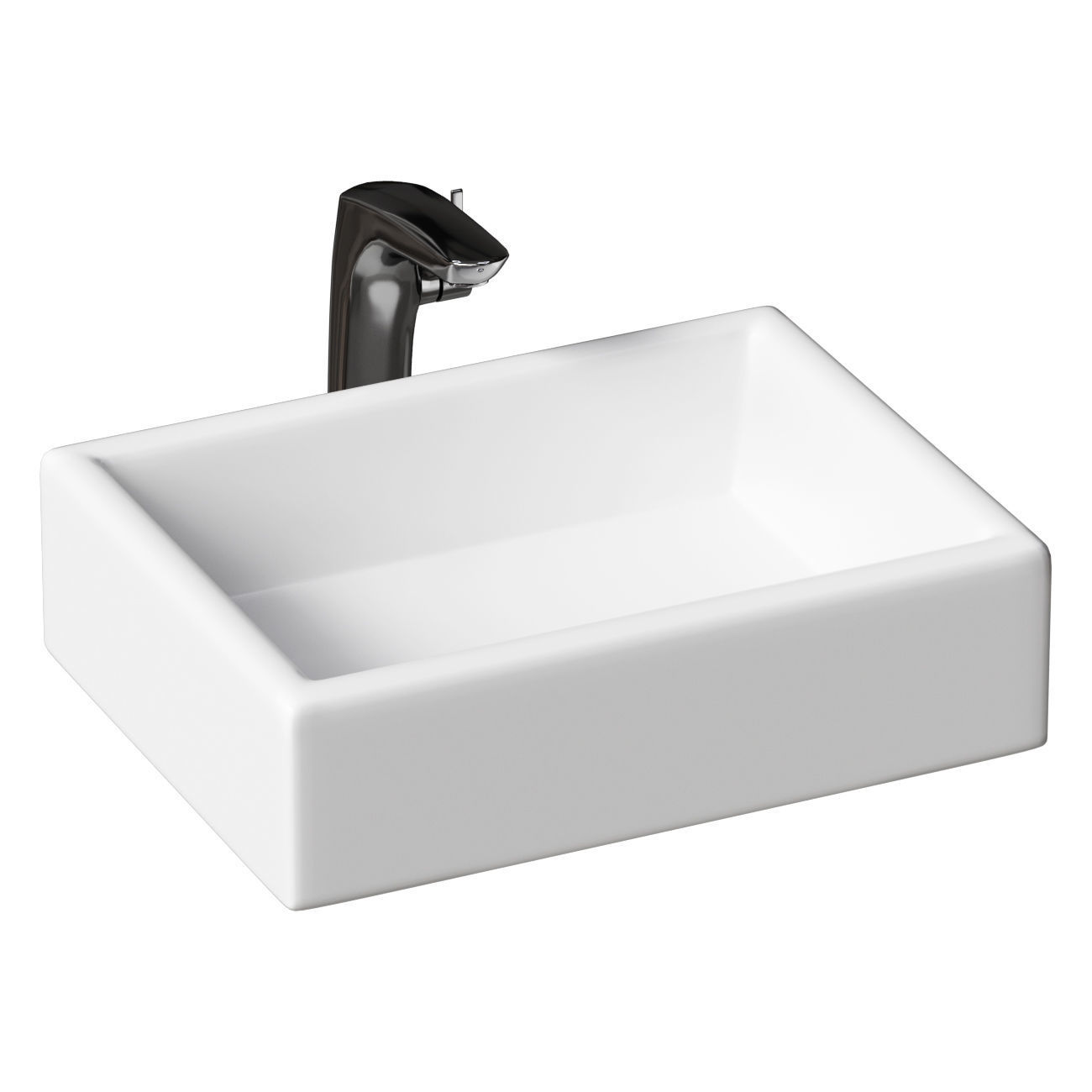 Shell overhead suspended Duravit Vero Air 50 cm 2351500000 3D model ...
