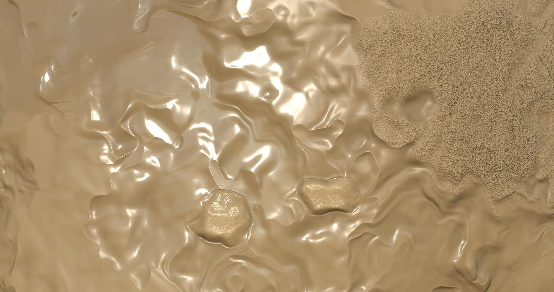 Texture Seamless Mud With Stones And Moisture PBR material VR / AR ...