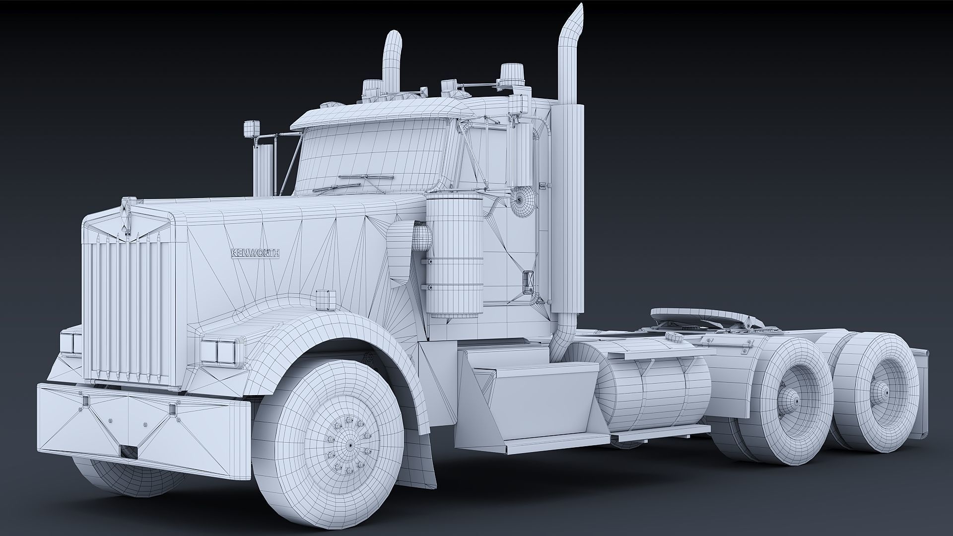 3D model Kenworth W900 Daycab VR / AR / low-poly | CGTrader