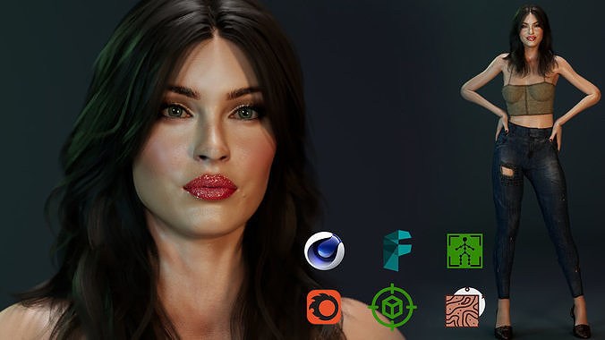 3D model Megan Fox VR / AR / low-poly | CGTrader