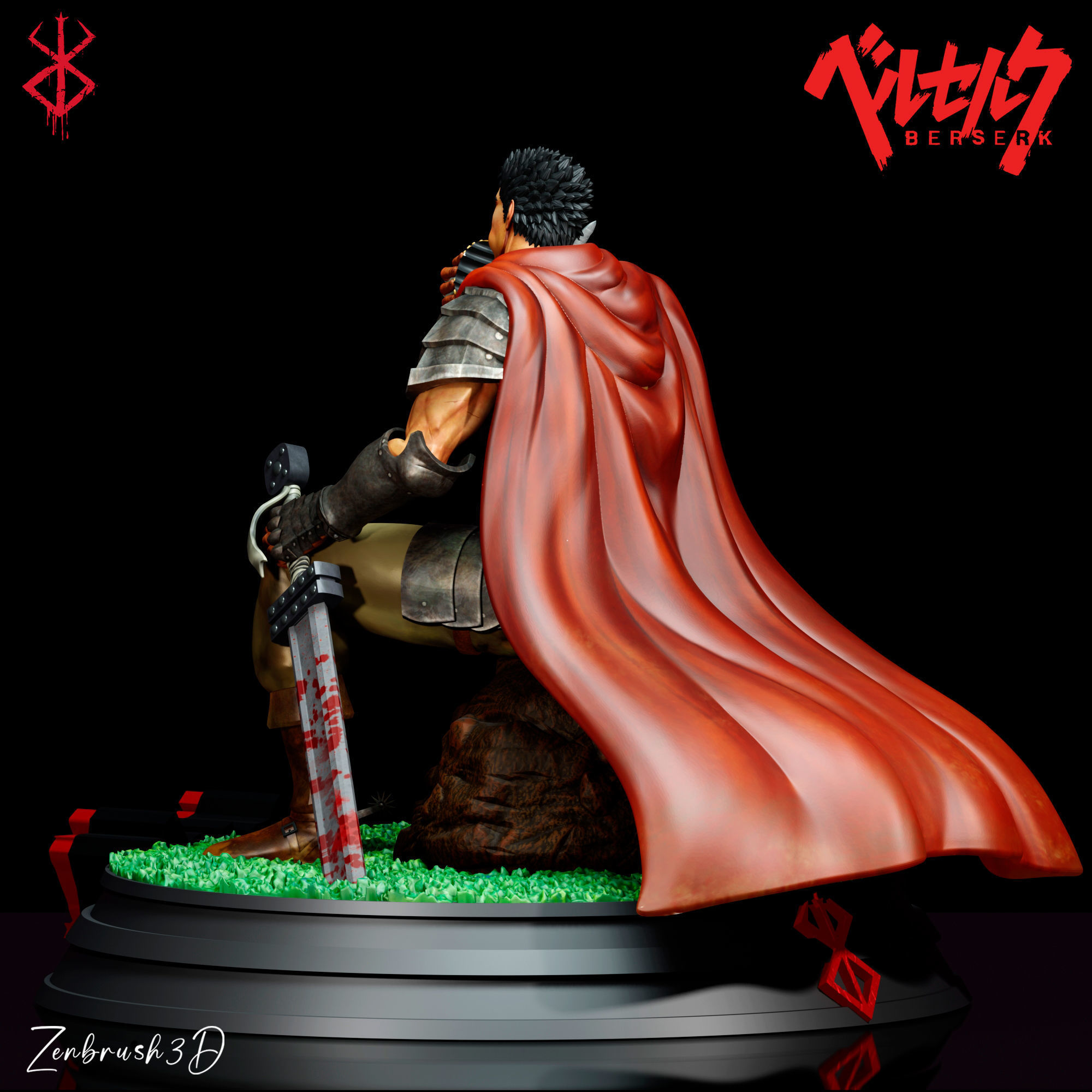 BERSERK - GUTS - THE BAND OF THE FALCON 3D PRINTABLE MODEL STL 3D model ...