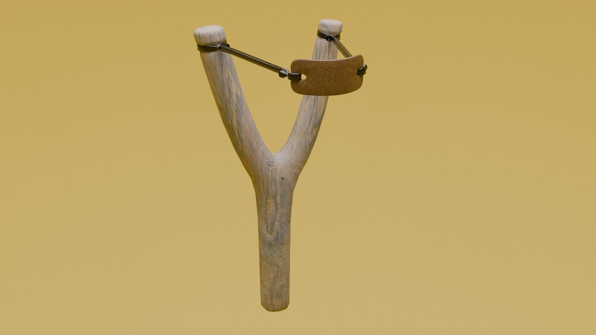 Wooden Slingshot 3d 3D model | CGTrader