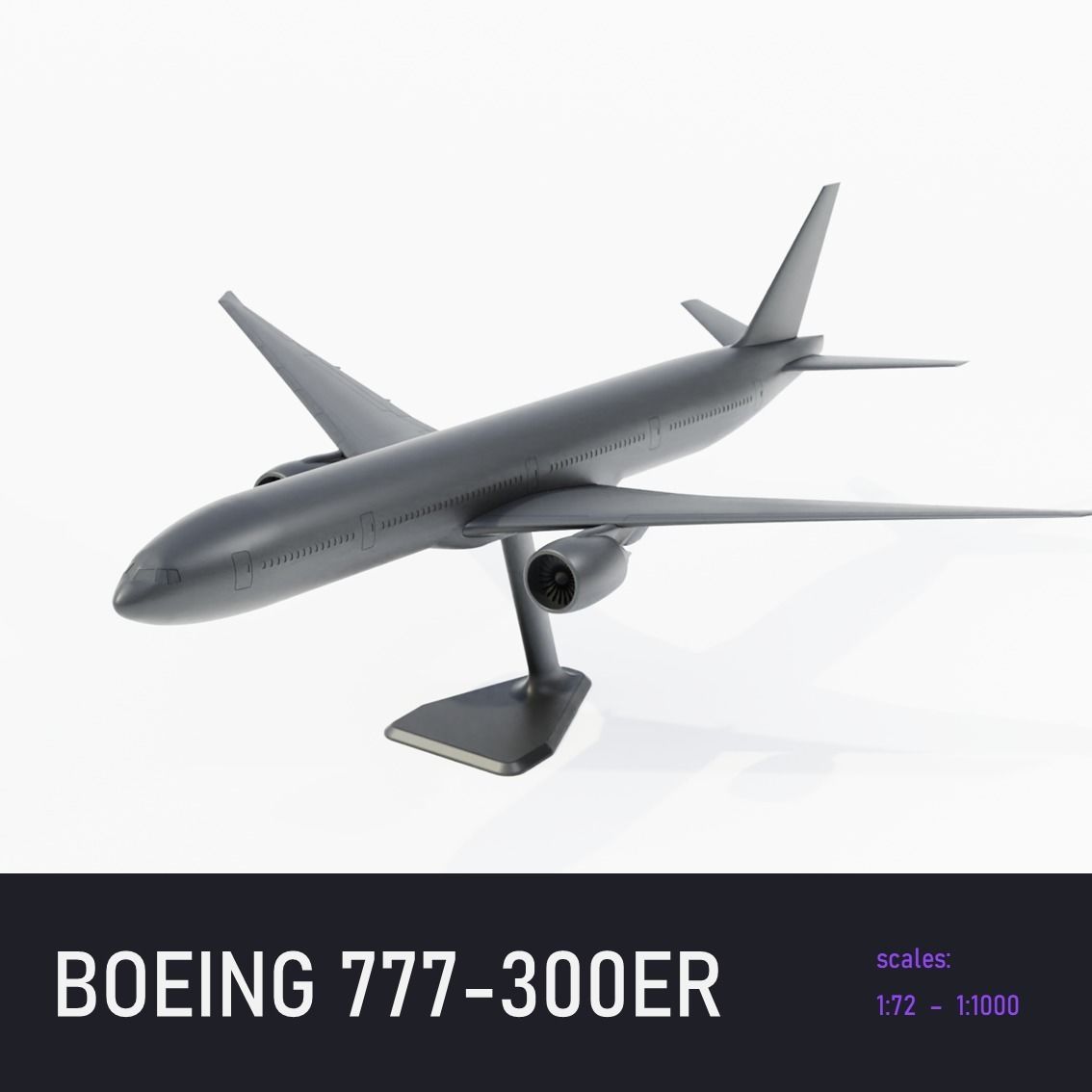 Boeing 777-300ER 3D model 3D printable | CGTrader