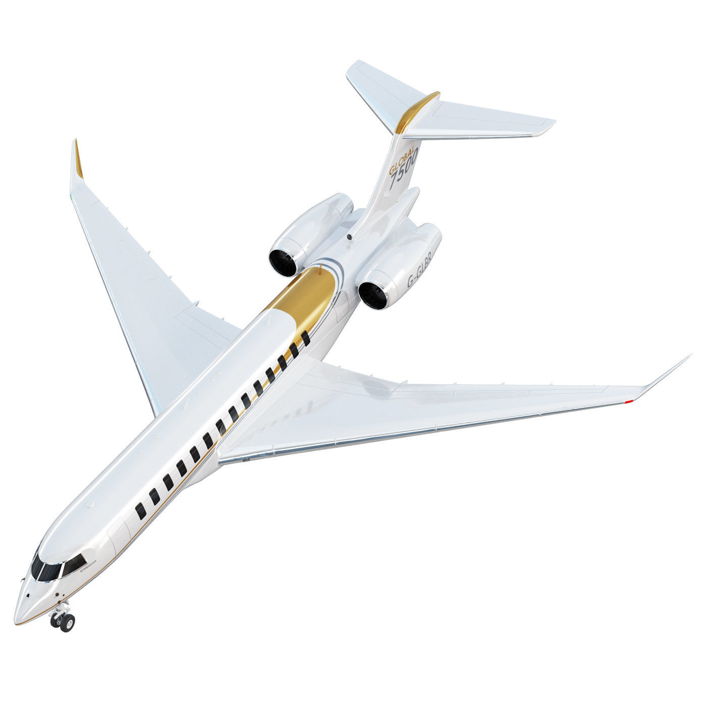 Bombardier Global 7500 aircraft 3D model | CGTrader