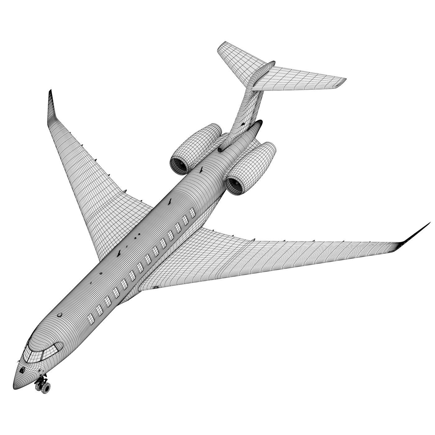 Bombardier Global 7500 aircraft 3D model | CGTrader
