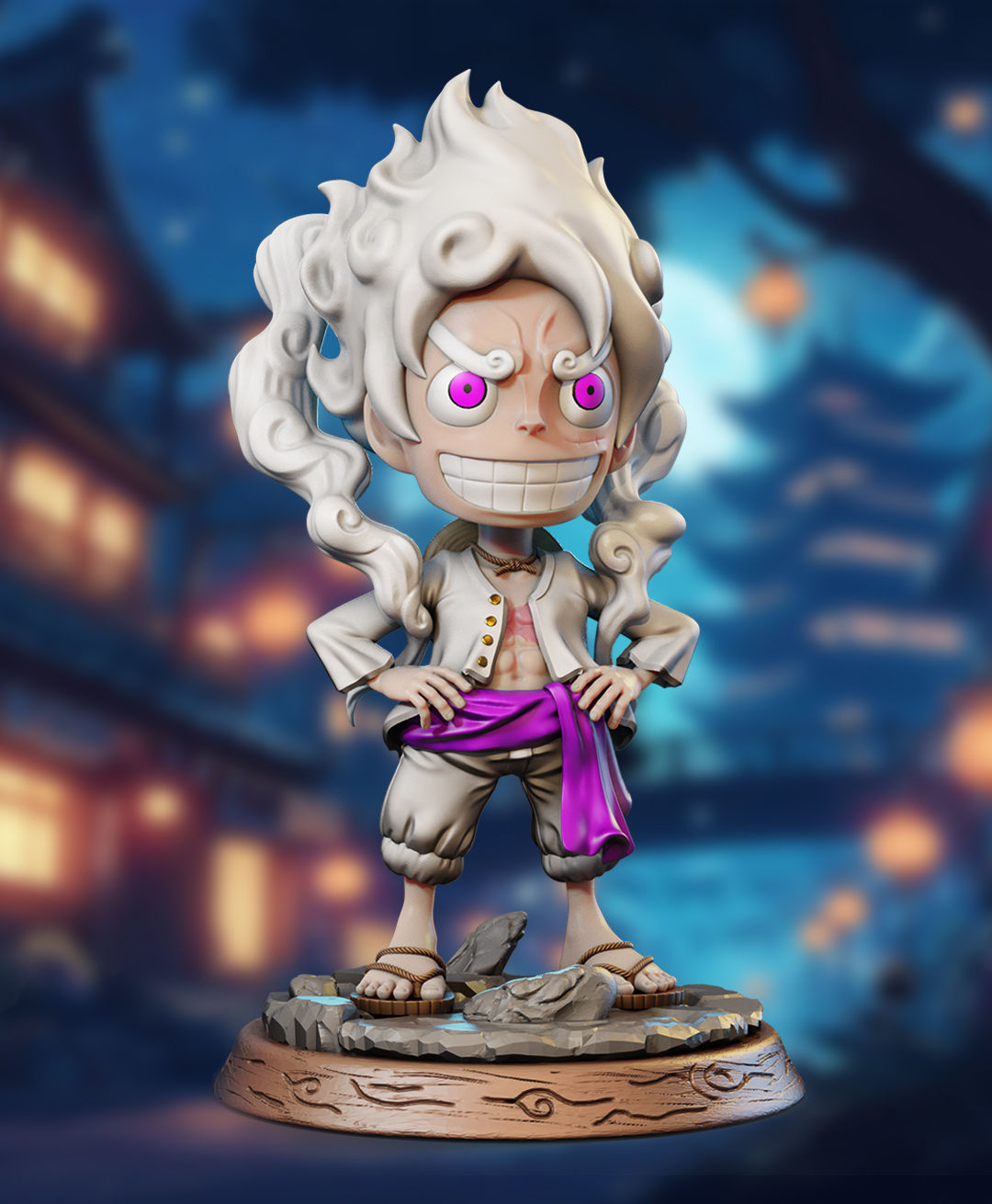 Luffy G5 - Chibi 3D model 3D printable | CGTrader