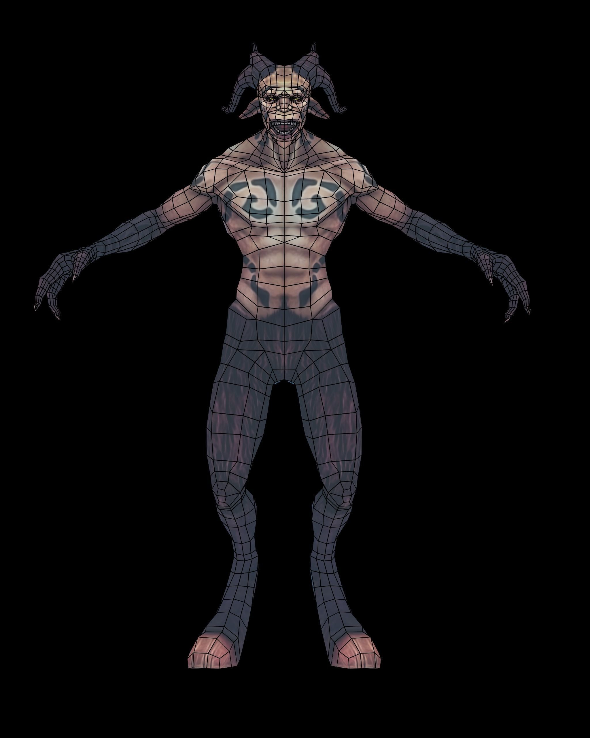 3D model FAUN - Game-ready Character - MID-POLY version ONLY - Blender ...