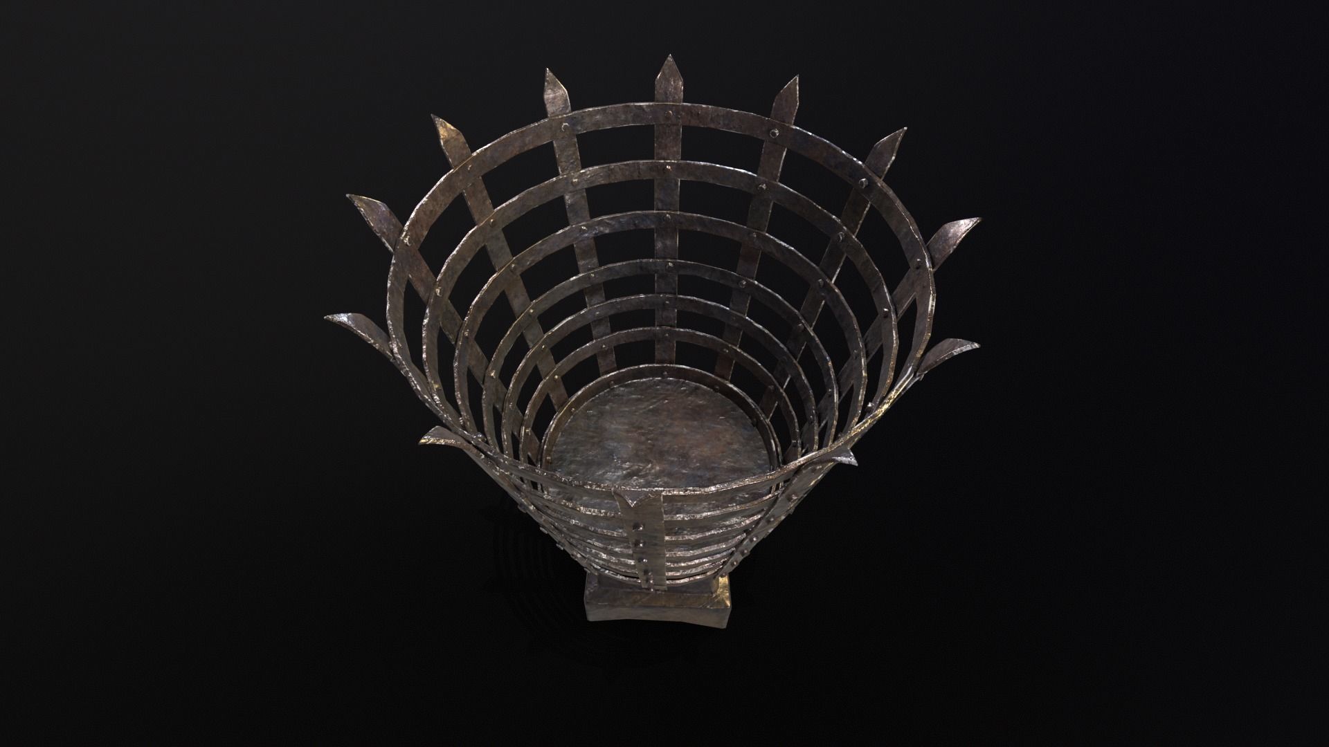 3D model Dungeon Spiked Brazier VR / AR / low-poly | CGTrader