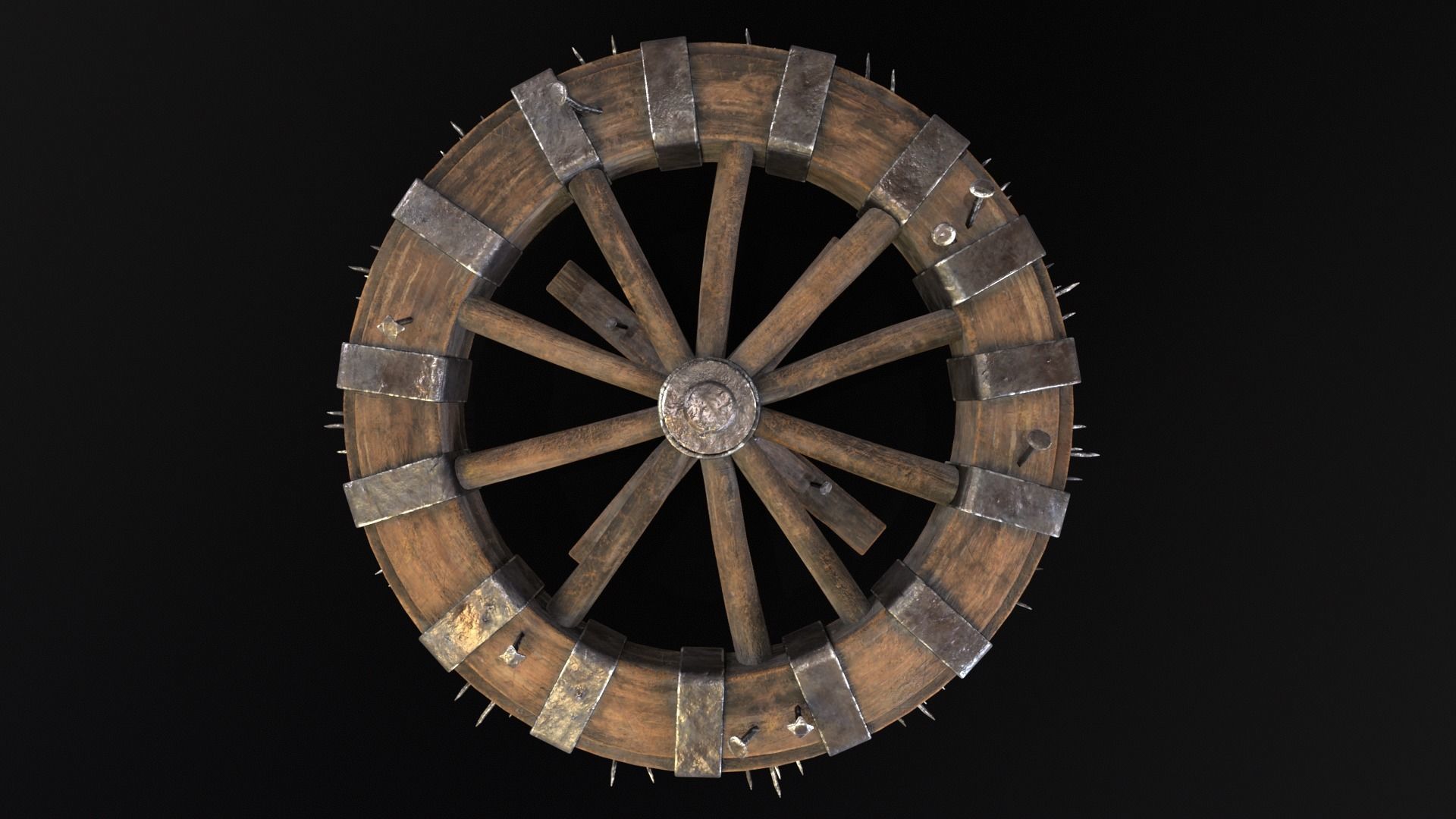 3D model Breaking Wheel Torture VR / AR / low-poly | CGTrader