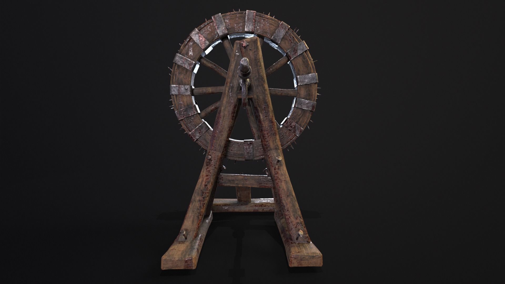 3D model Breaking Wheel Torture VR / AR / low-poly | CGTrader