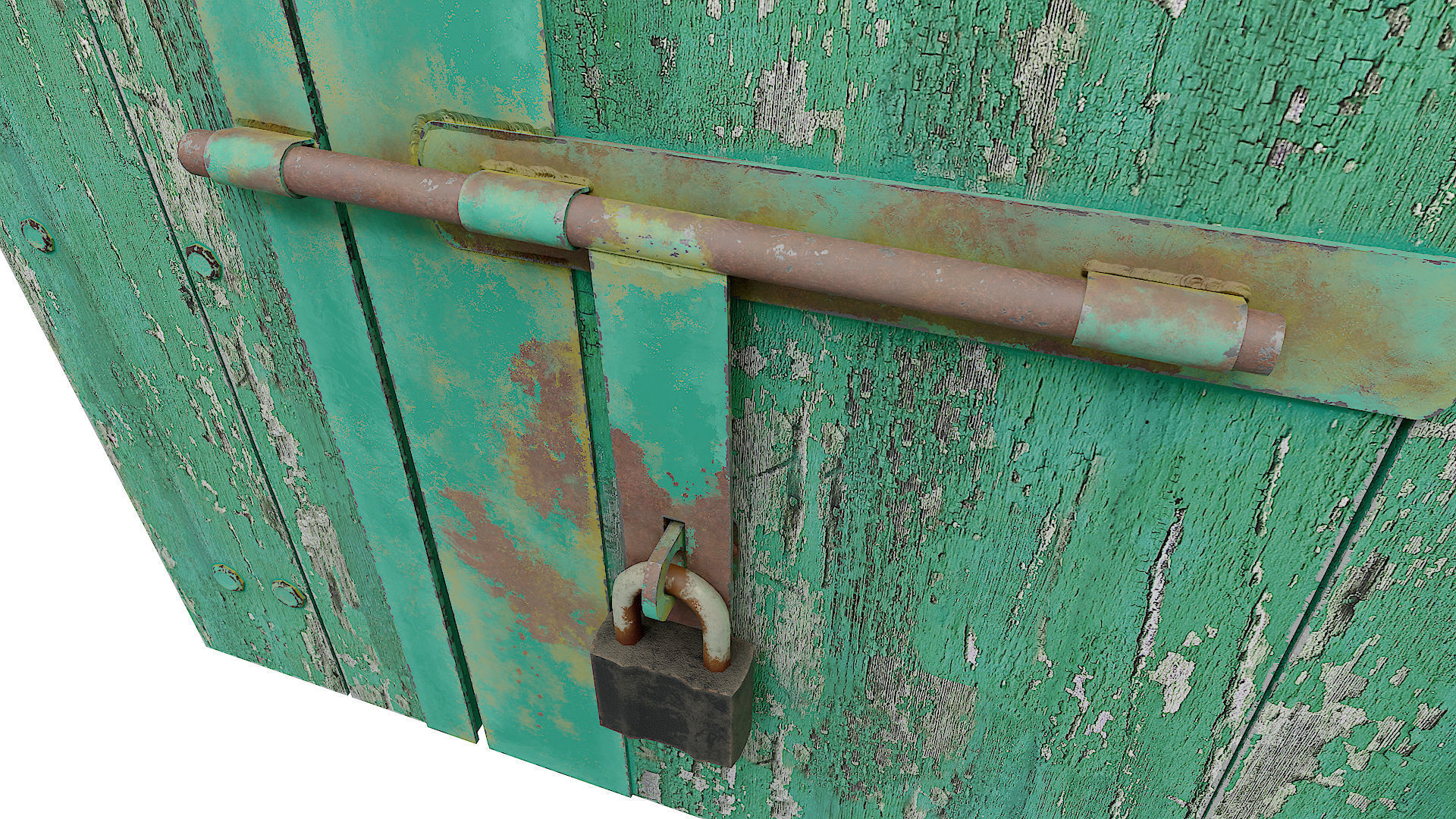 3D model Wooden door latch VR / AR / low-poly | CGTrader