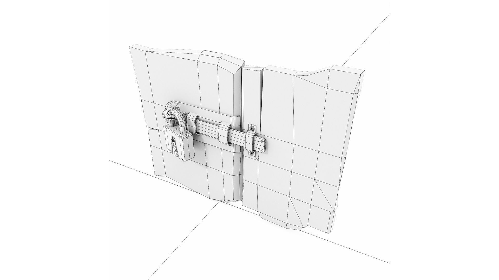 3D model Old door latch VR / AR / low-poly | CGTrader