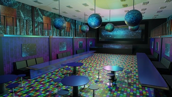 3D model Nightclub Interior VR / AR / low-poly | CGTrader