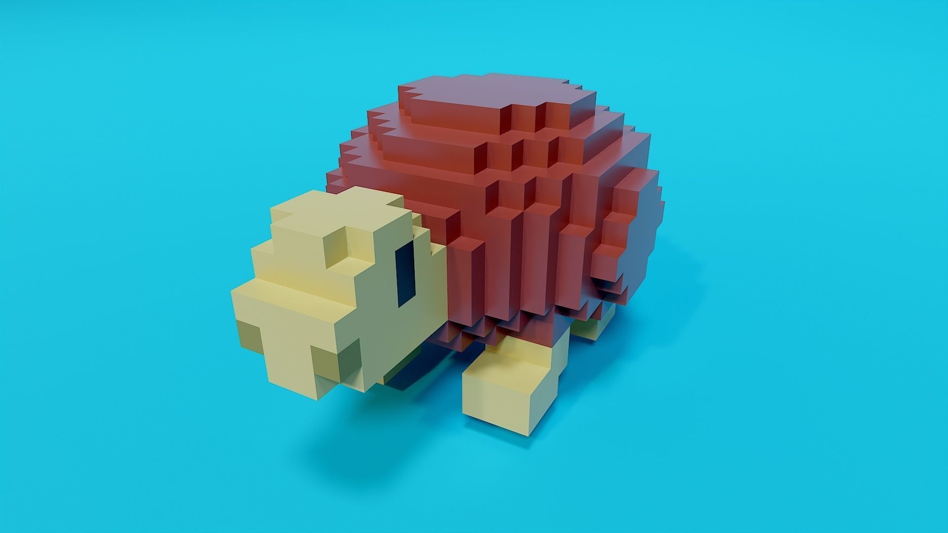 3D model Tortoise Turtle voxel art VR / AR / low-poly | CGTrader