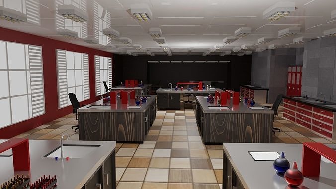 3D model Laboratory Interior VR / AR / low-poly | CGTrader