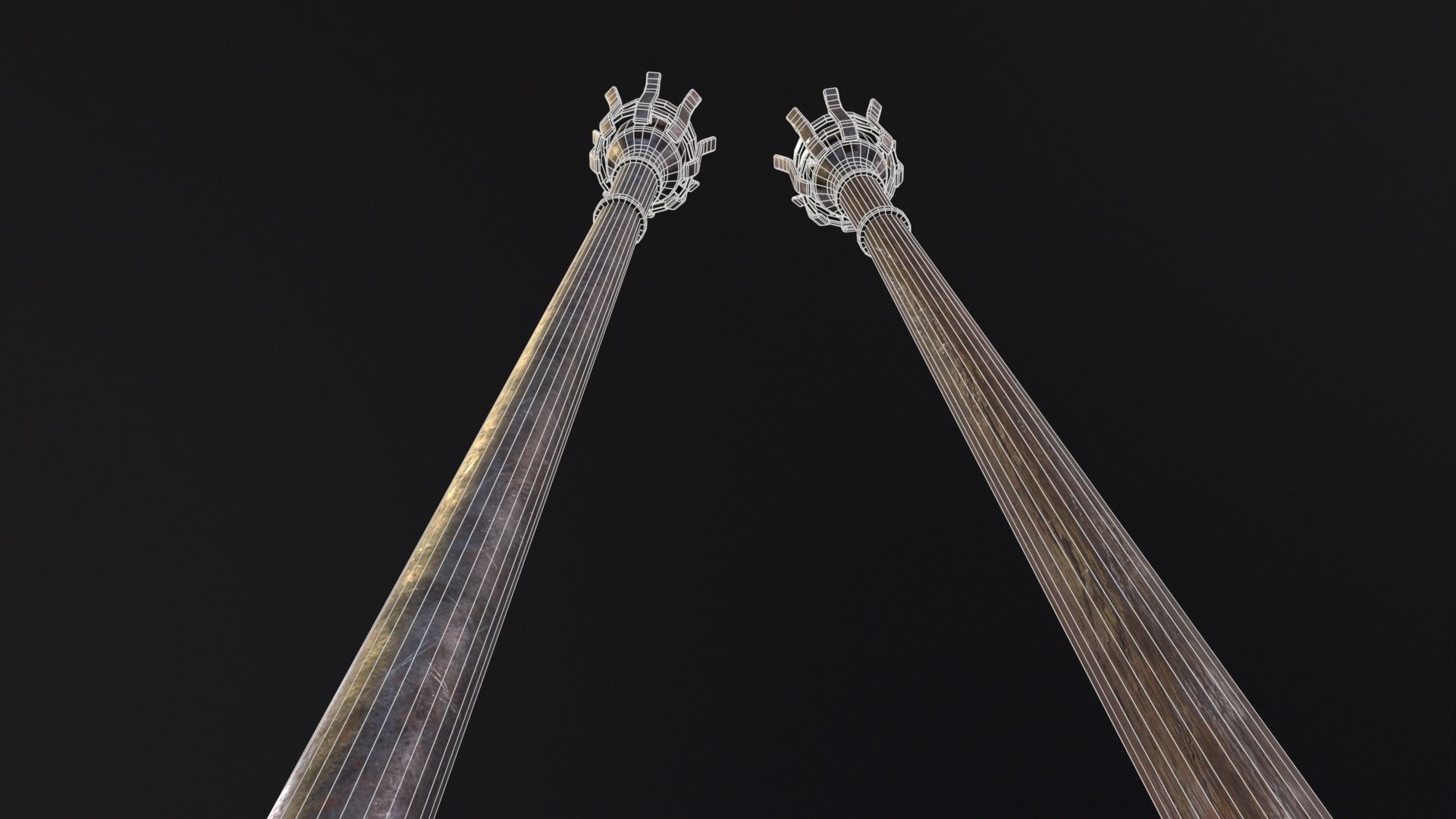 3D model Medieval Standing Torch VR / AR / low-poly | CGTrader