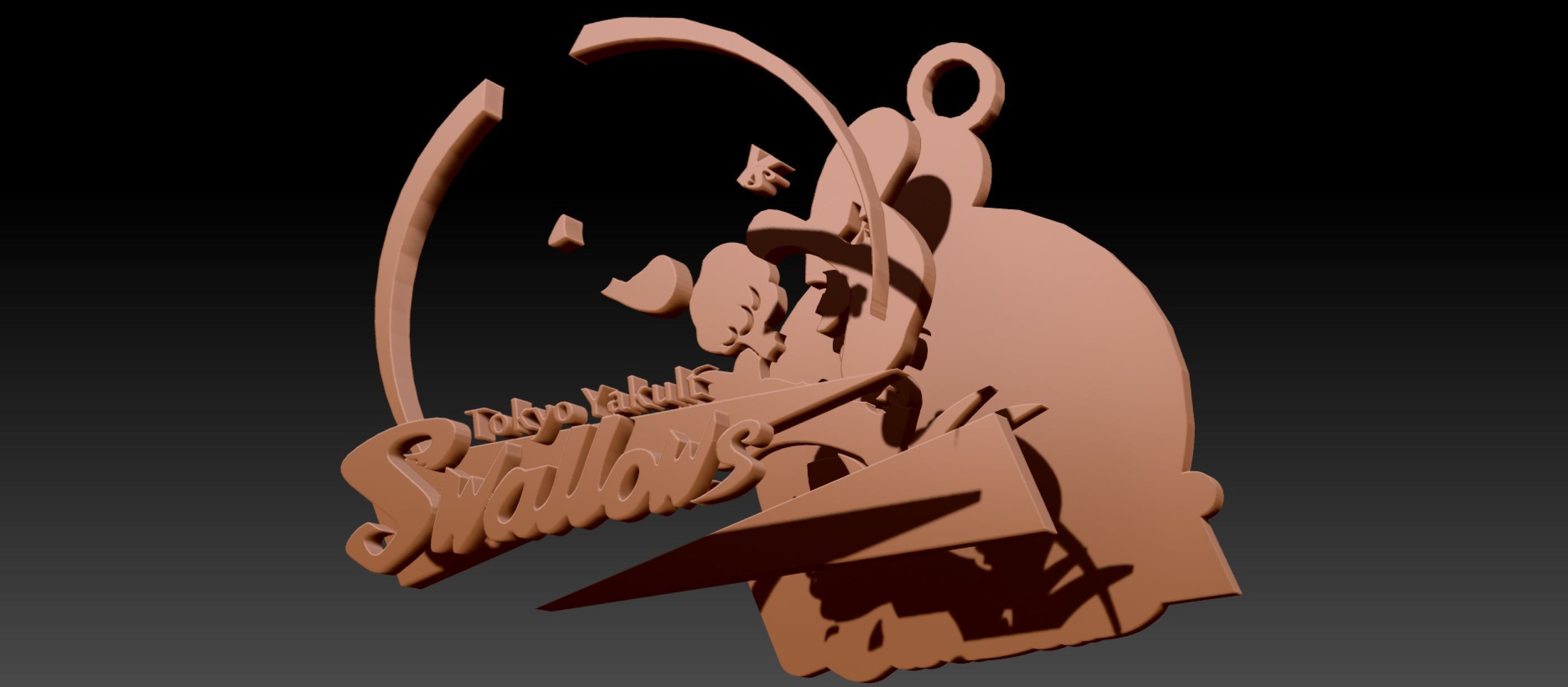 Nippon NPB all teams Keychan printable and renderable 3D model 3D ...