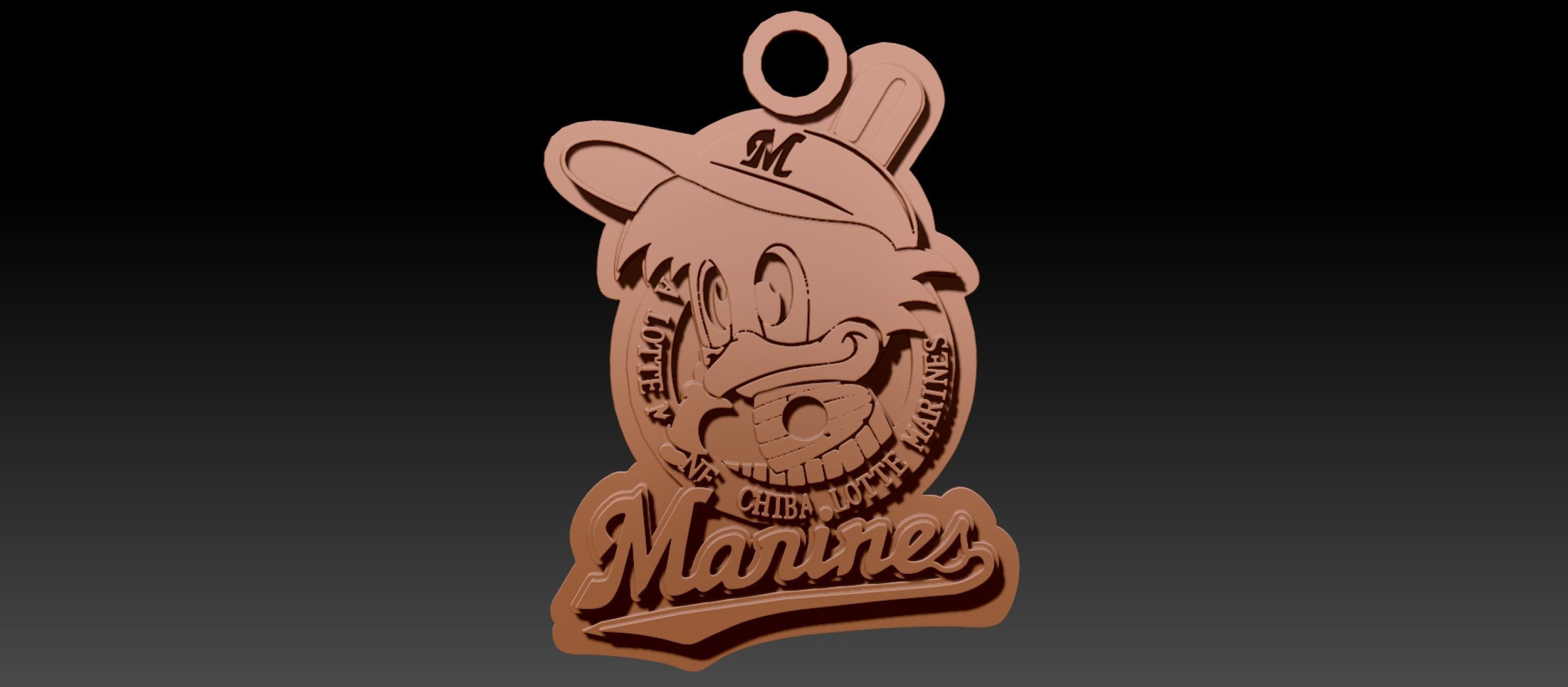 Nippon NPB all teams Keychan printable and renderable 3D model 3D ...