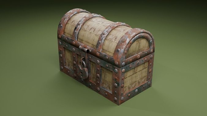 Treasure chest free 3D model | CGTrader