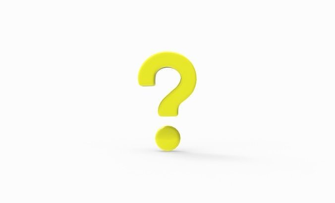 3D model Question mask symbol basic v001 VR / AR / low-poly | CGTrader