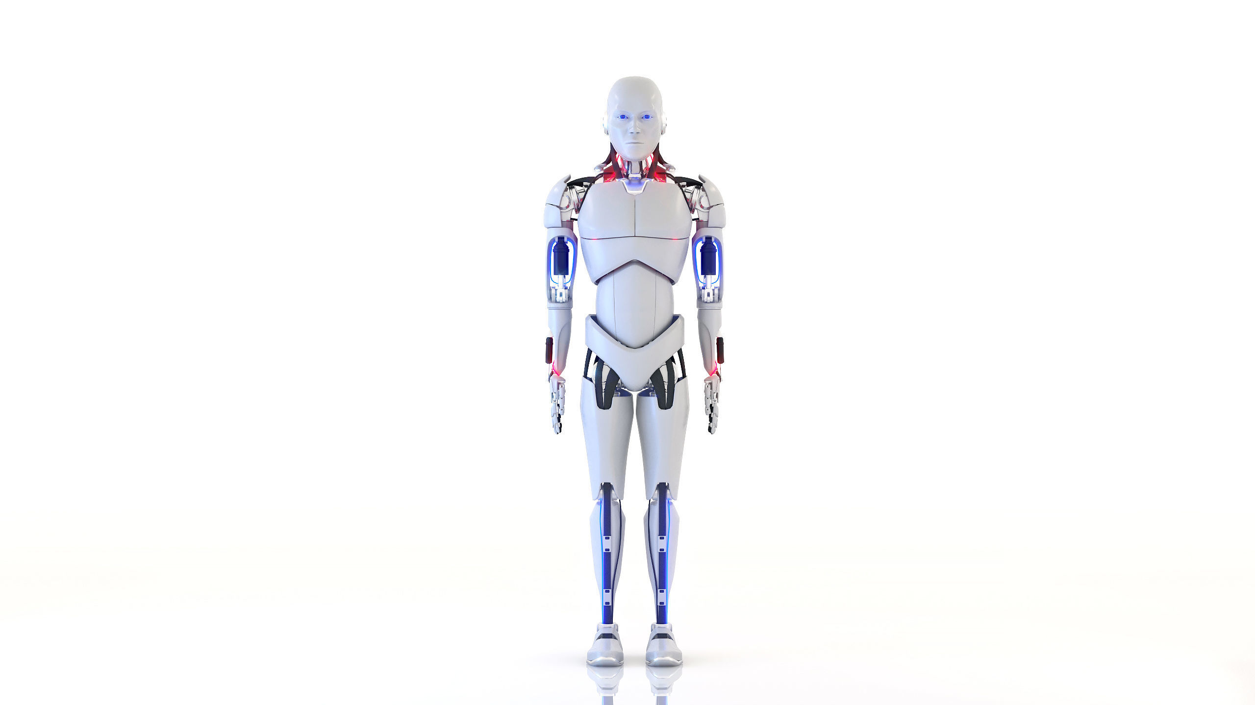 3D model Electronic Cyborg Male animated model VR / AR / low-poly ...