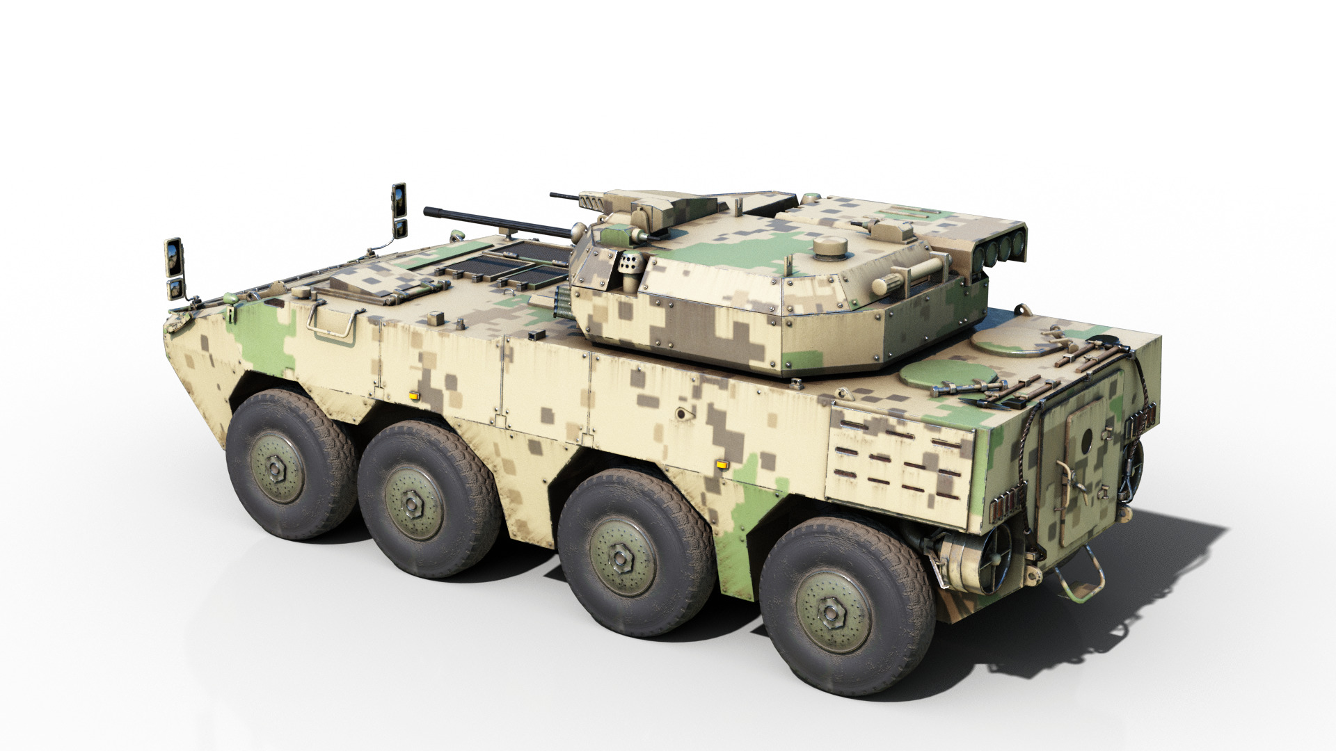 3D model 4 coatings of PLA Army ZBL191 ZBL-191 Infantry Fighting ...
