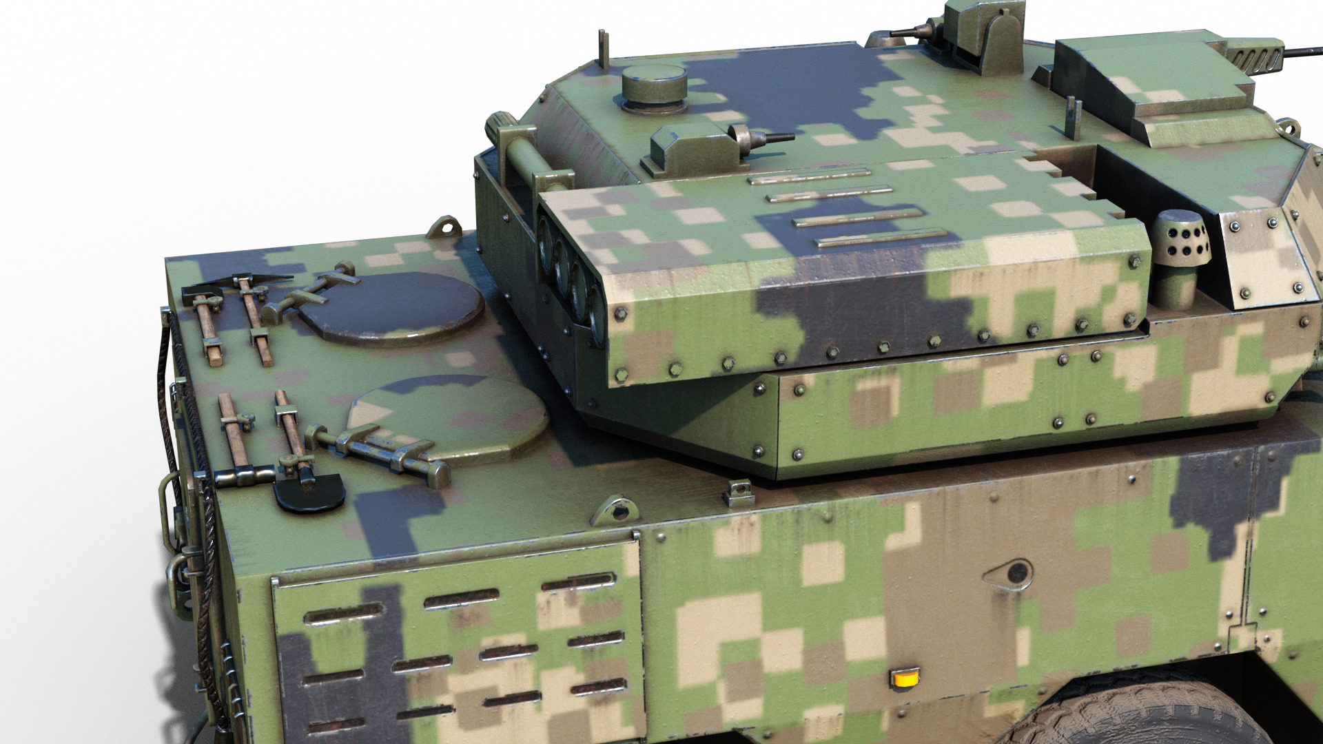 3D model 4 coatings of PLA Army ZBL191 ZBL-191 Infantry Fighting ...