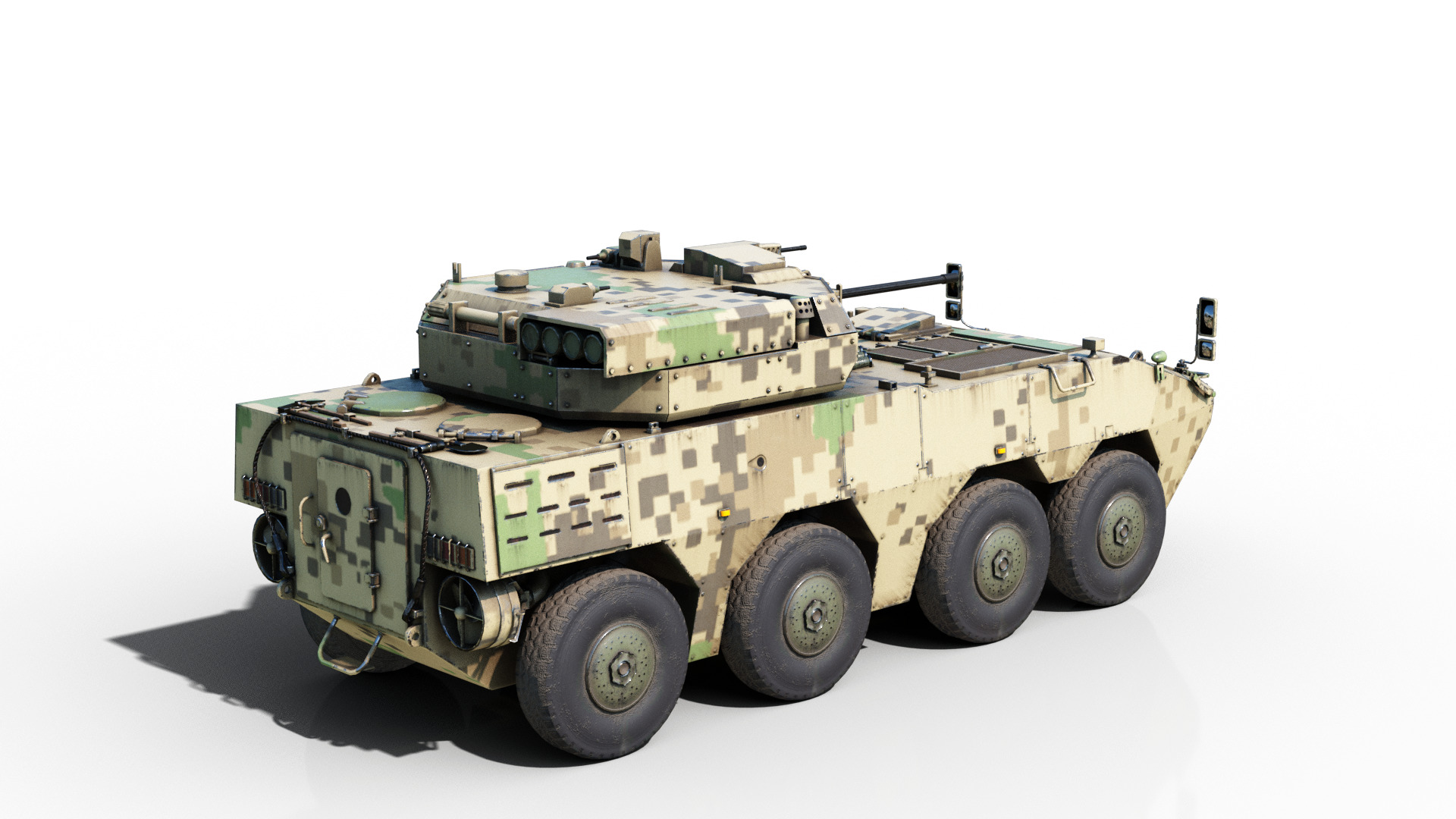 3D model 4 coatings of PLA Army ZBL191 ZBL-191 Infantry Fighting ...