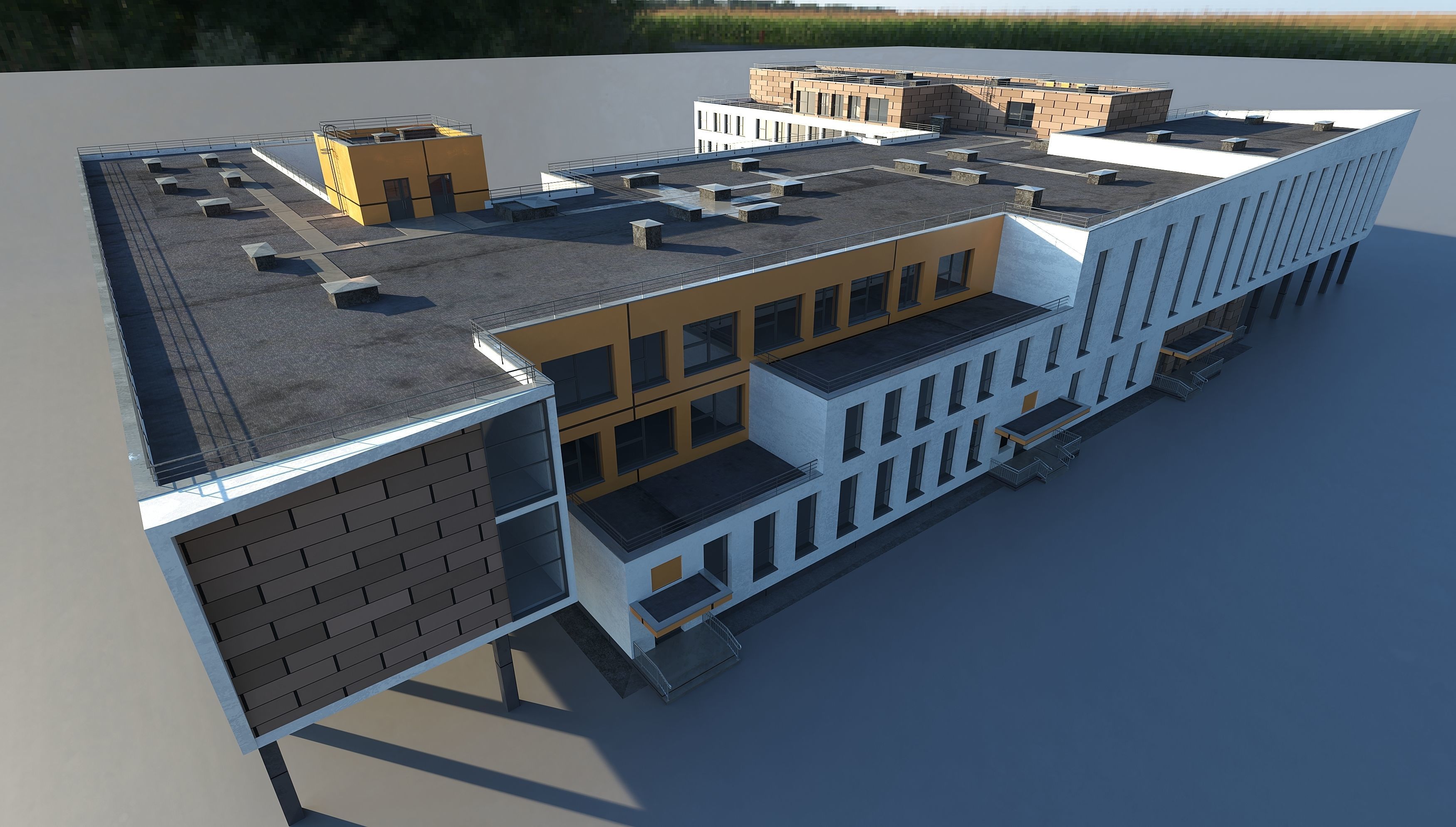 University 3D model | CGTrader