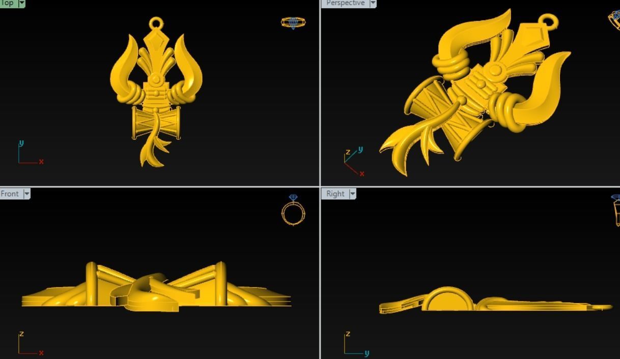 trishul 3D model 3D printable | CGTrader