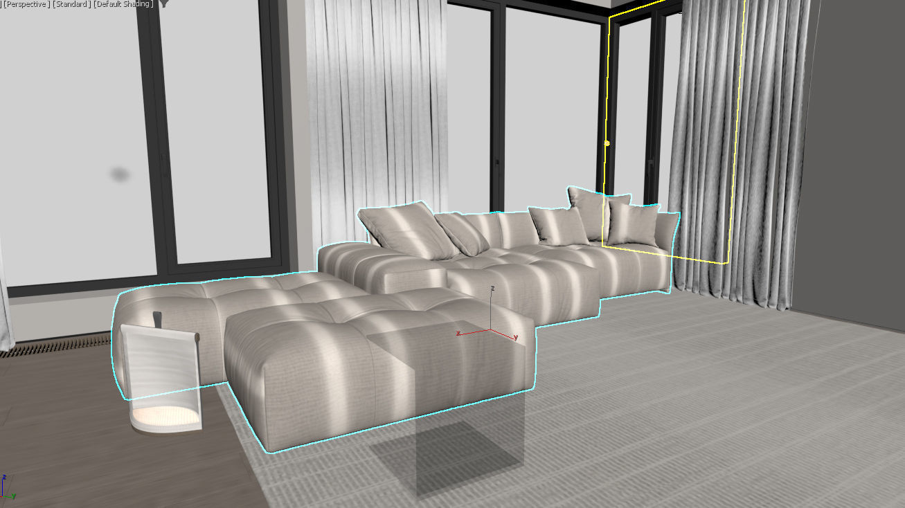 SABA ITALIA PIXEL SOFA 3D SCENE 3D model | CGTrader