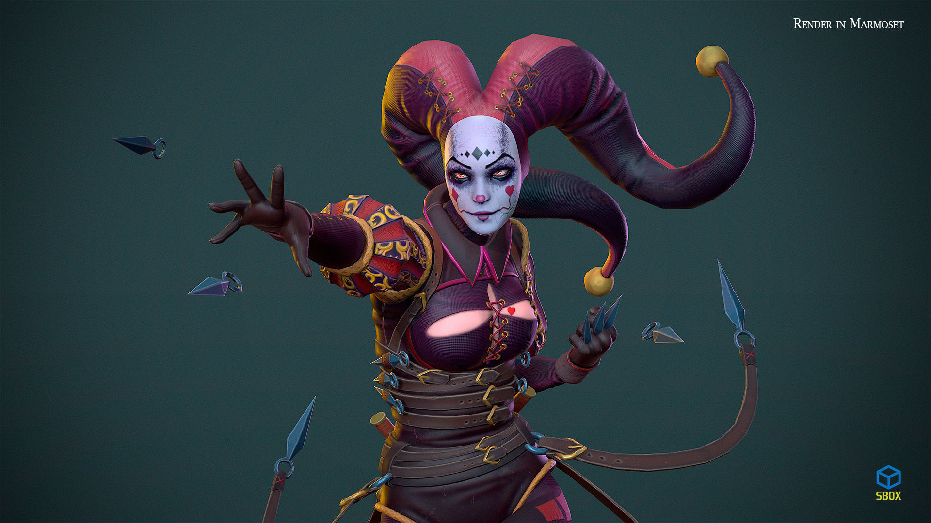 3D model Lady Jester VR / AR / low-poly | CGTrader