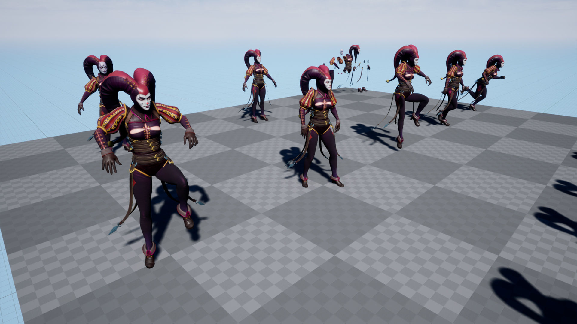 3D model Lady Jester VR / AR / low-poly | CGTrader