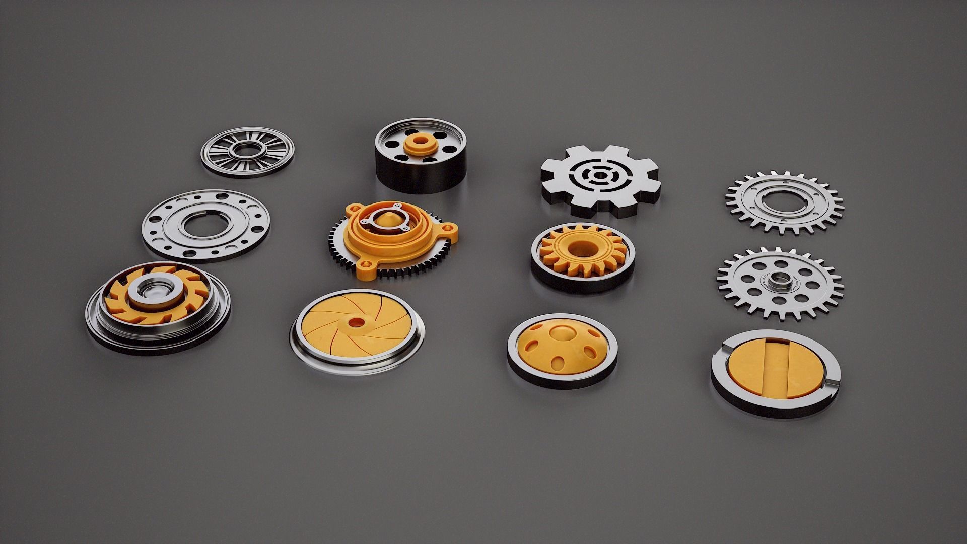 Hard Surface Robot Kitbash 3D model | CGTrader