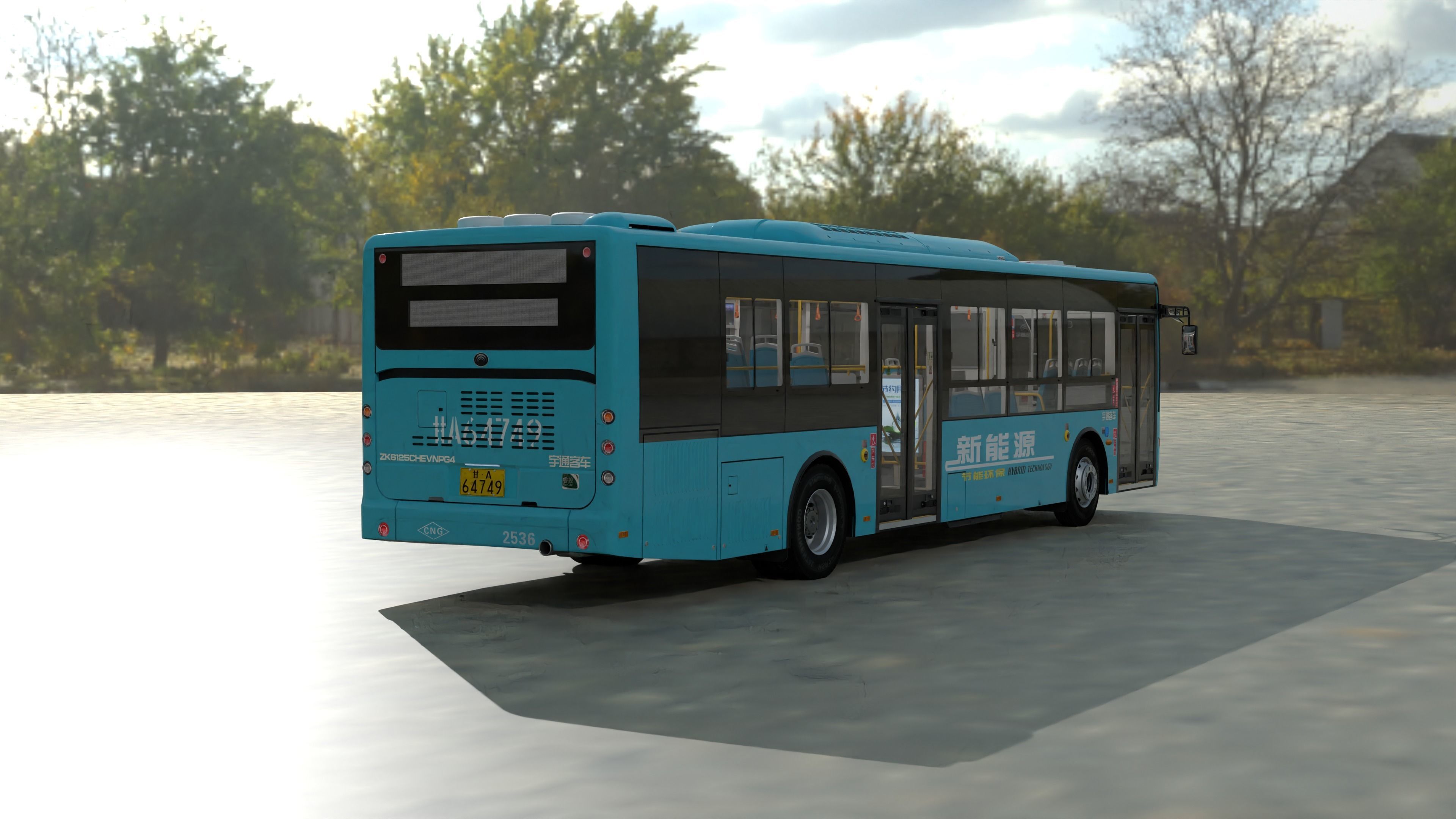 YUTONG ZK6125CHEVNPG4 bus 3D model | CGTrader