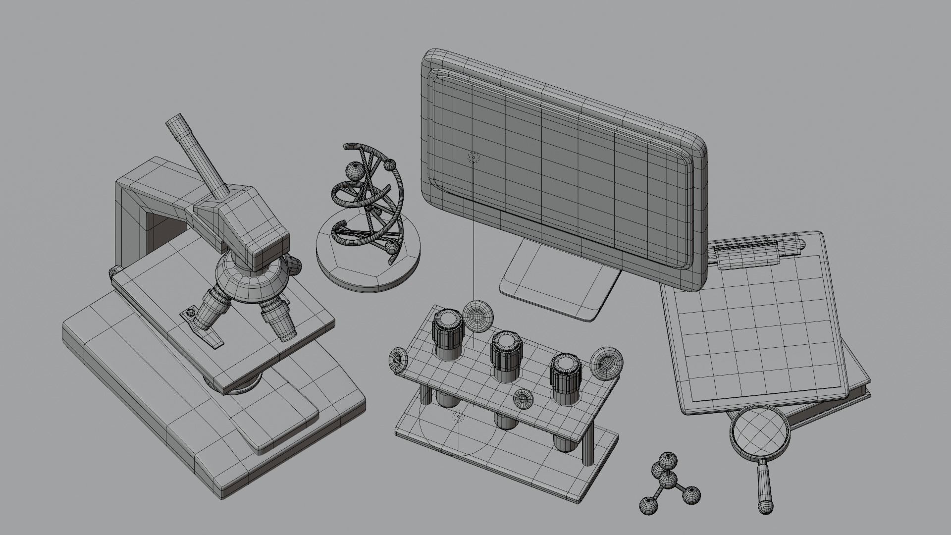 Medical check objects 3D model | CGTrader