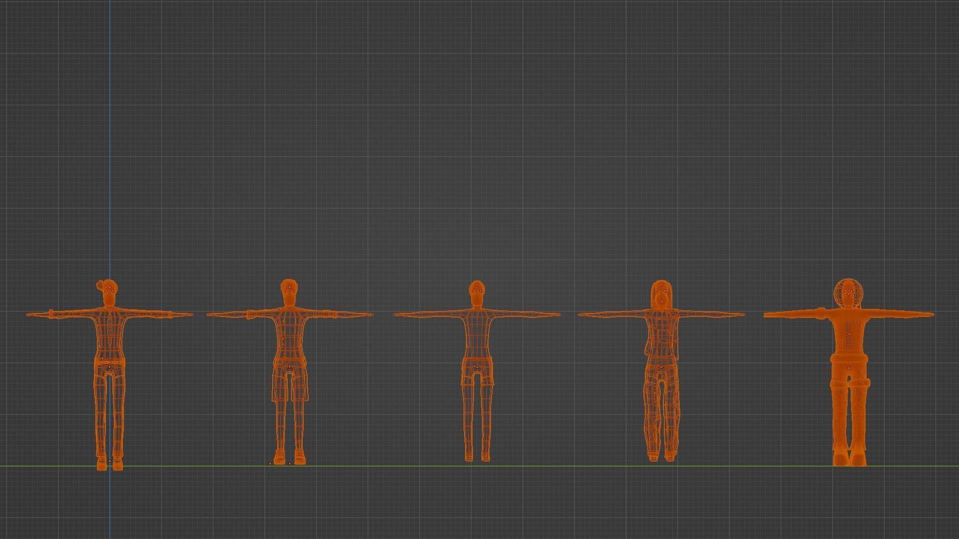 3D model 3D Low Poly Male Character Set VR / AR / low-poly | CGTrader