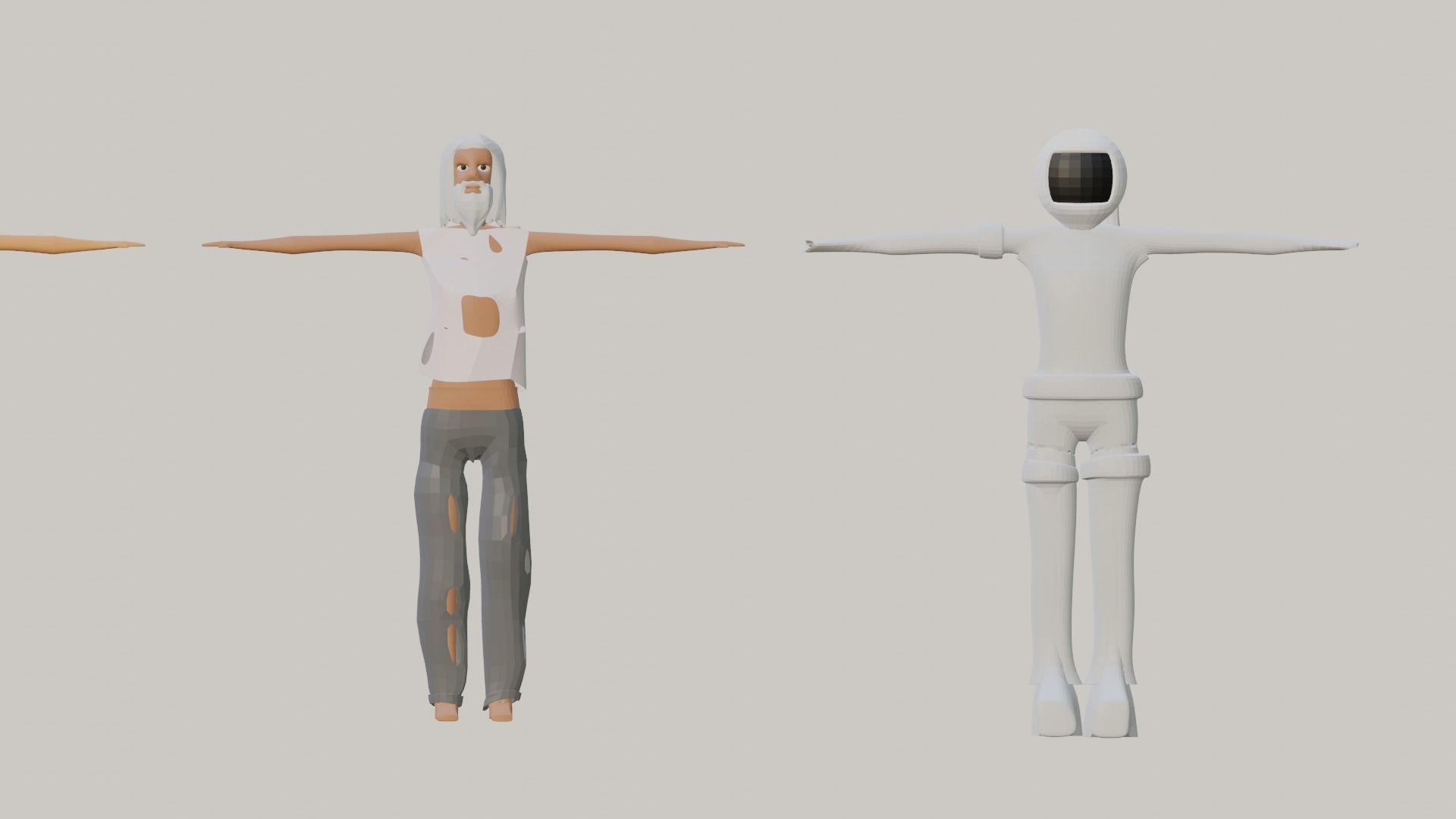 3D model 3D Low Poly Male Character Set VR / AR / low-poly | CGTrader