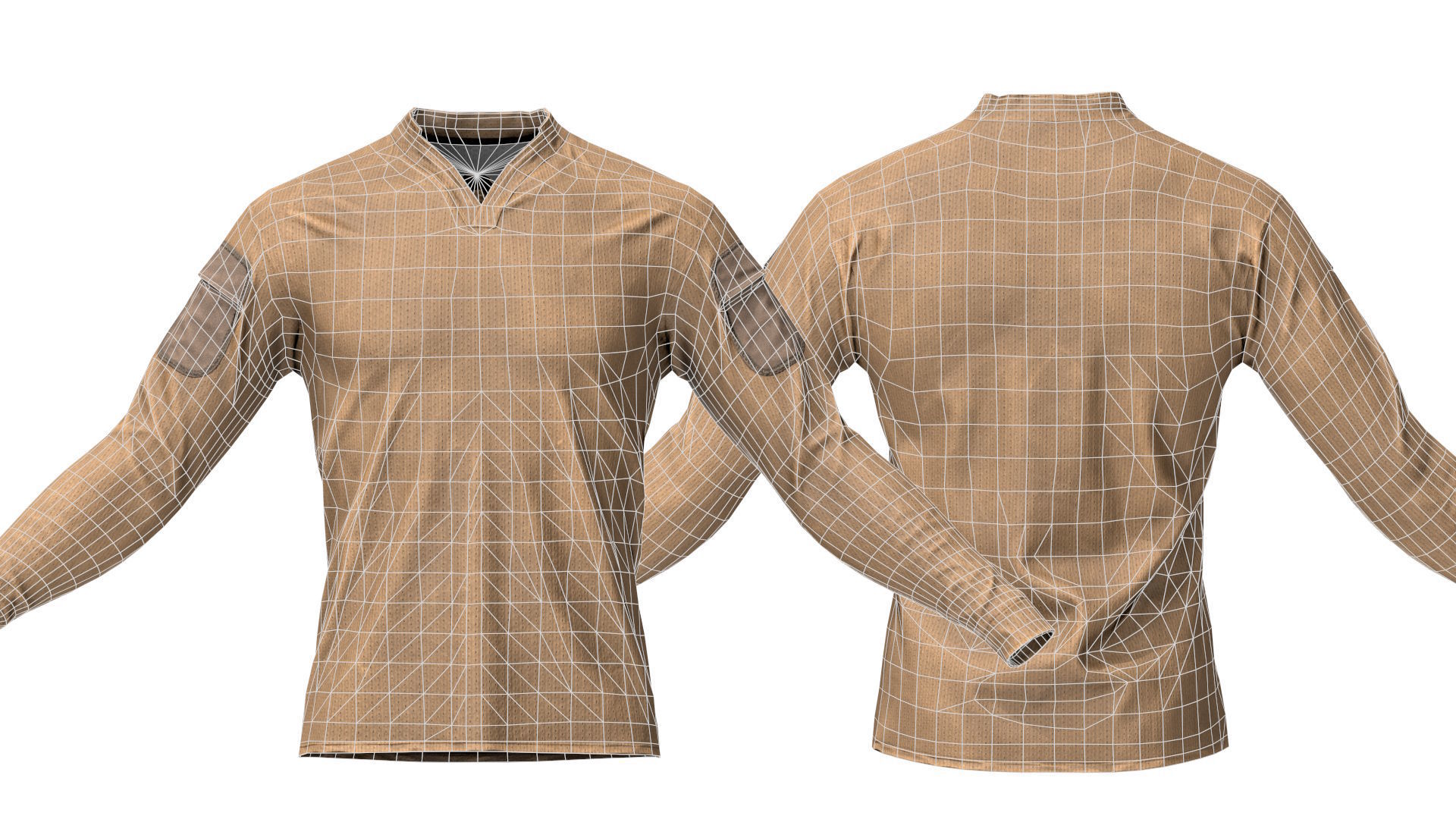 3D model VELOCITY SYSTEMS BOSS RUGBY SHIRT VR / AR / low-poly | CGTrader