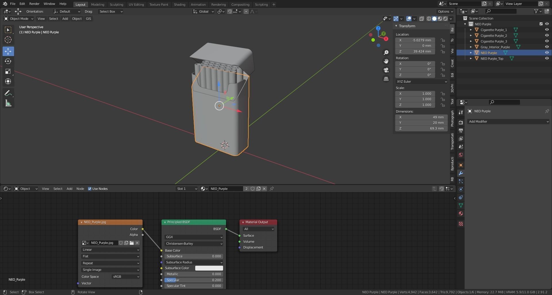 3D model NEO Purple for GLO VR / AR / low-poly | CGTrader